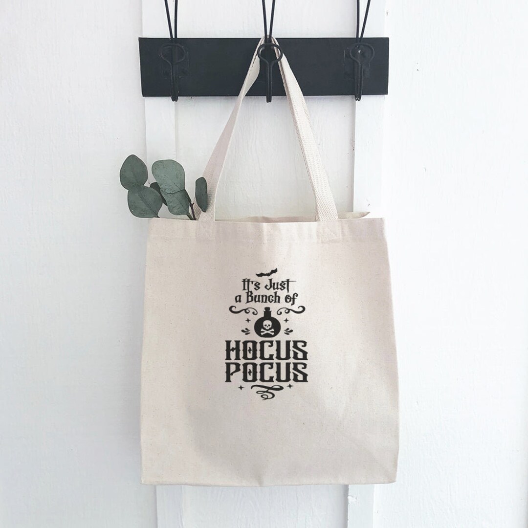 Hocus Pocus - Canvas Tote Bag, Market Bag, Grocery Bag, Halloween Tote ...
