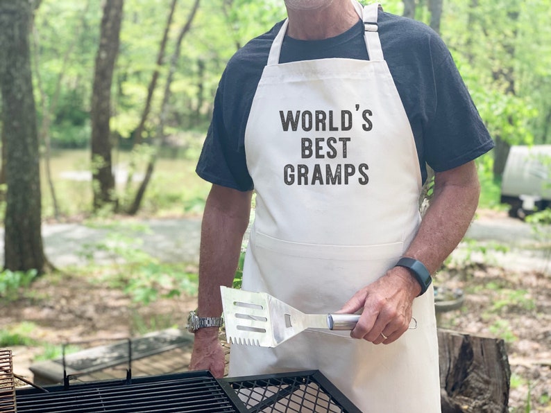 Customizable Worlds Best Pop Pop Funny Apron With Any Granddad Name ...