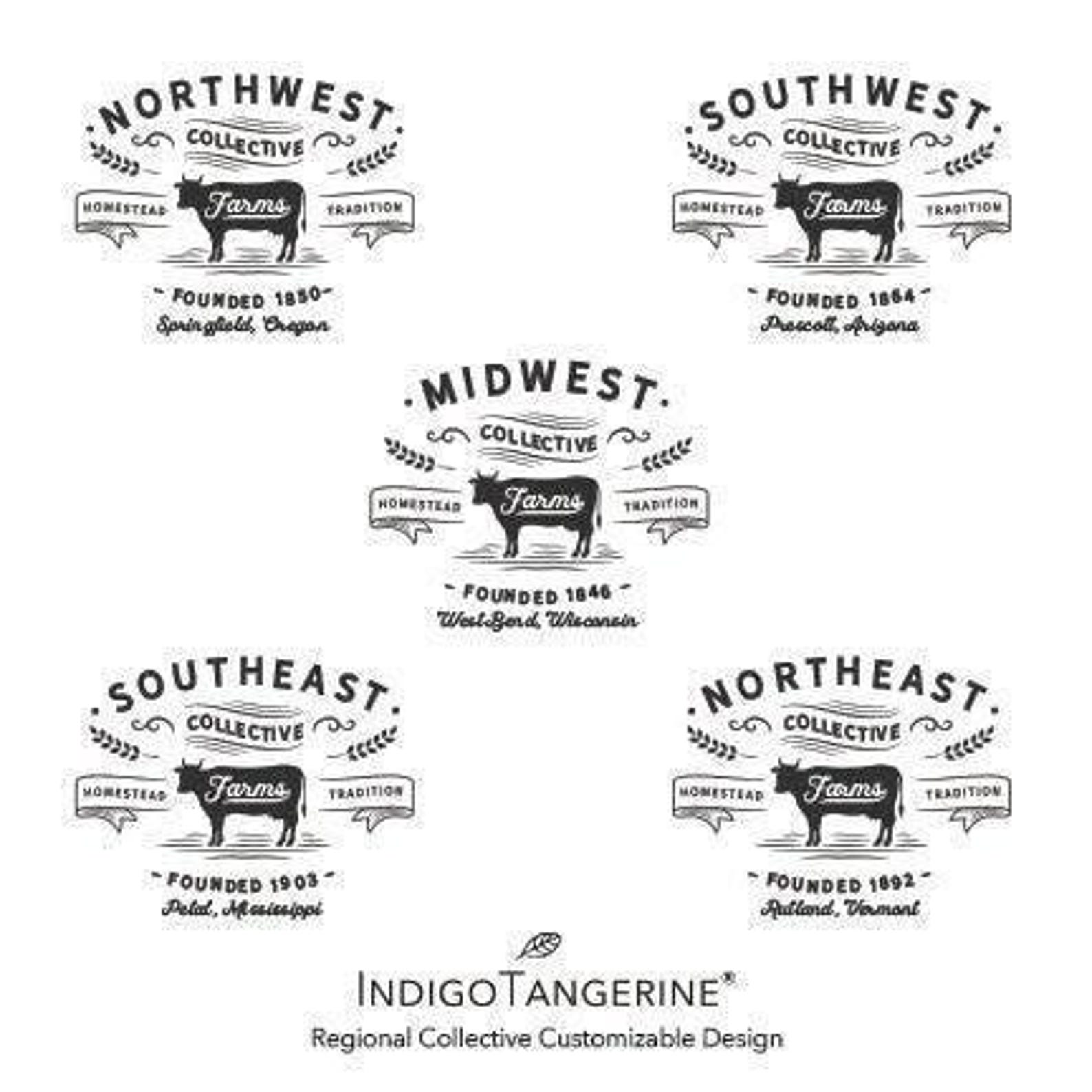 Regional Collective Custom - Cotton Tea Towel, Flour Sack Towel ...