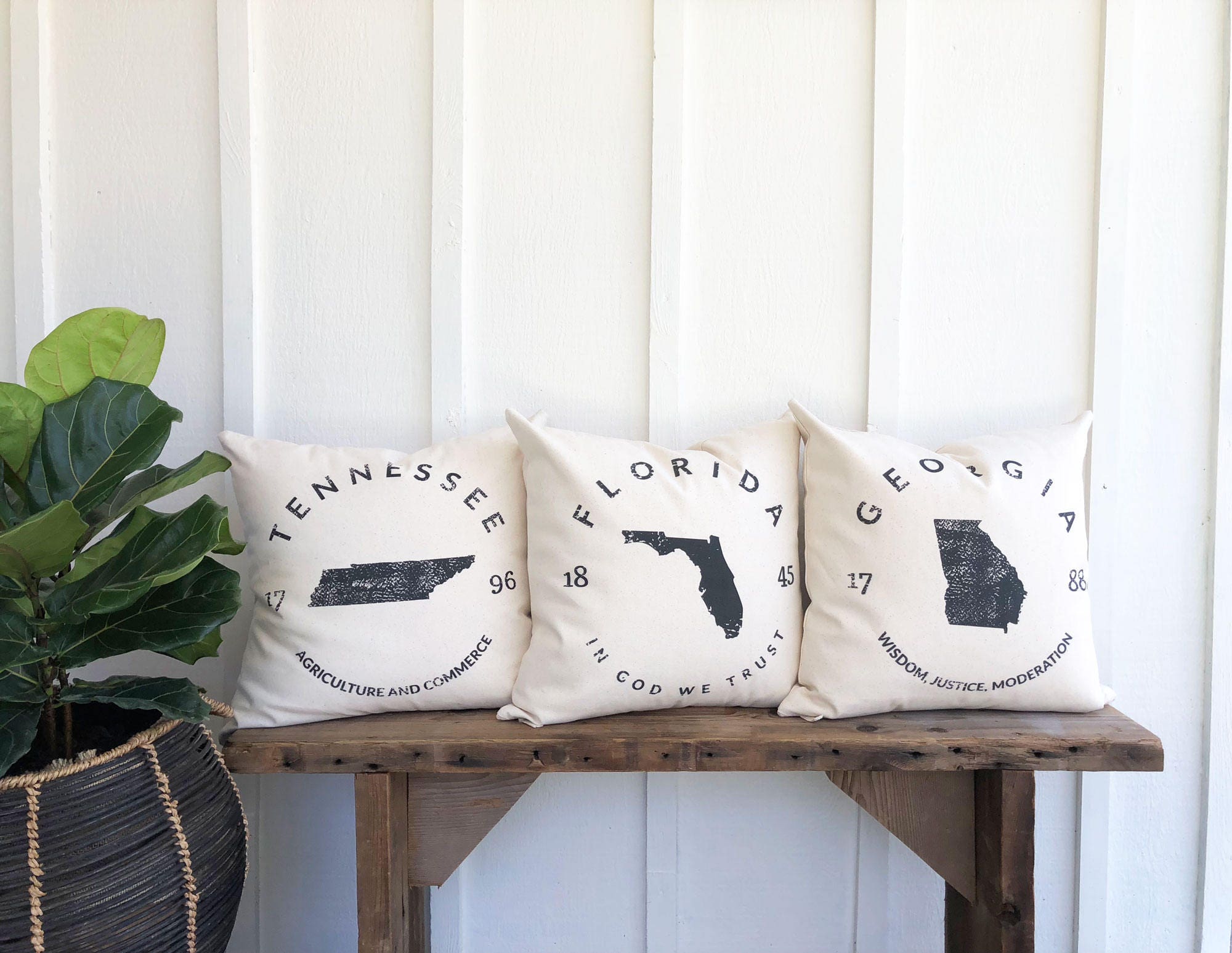 Custom State Pillows in Any State State Pride Home Gift New - Etsy