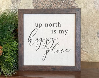 Up North Cabin Sign - Etsy