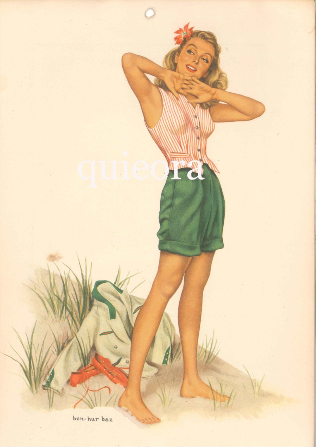 1950 Pin up Instant Download, Esquire Calendar Pin up June 1948-1950 ...