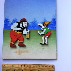 Pinocchio Tale Relief Painting Relief Painting of the Tale of Pinocchio ...