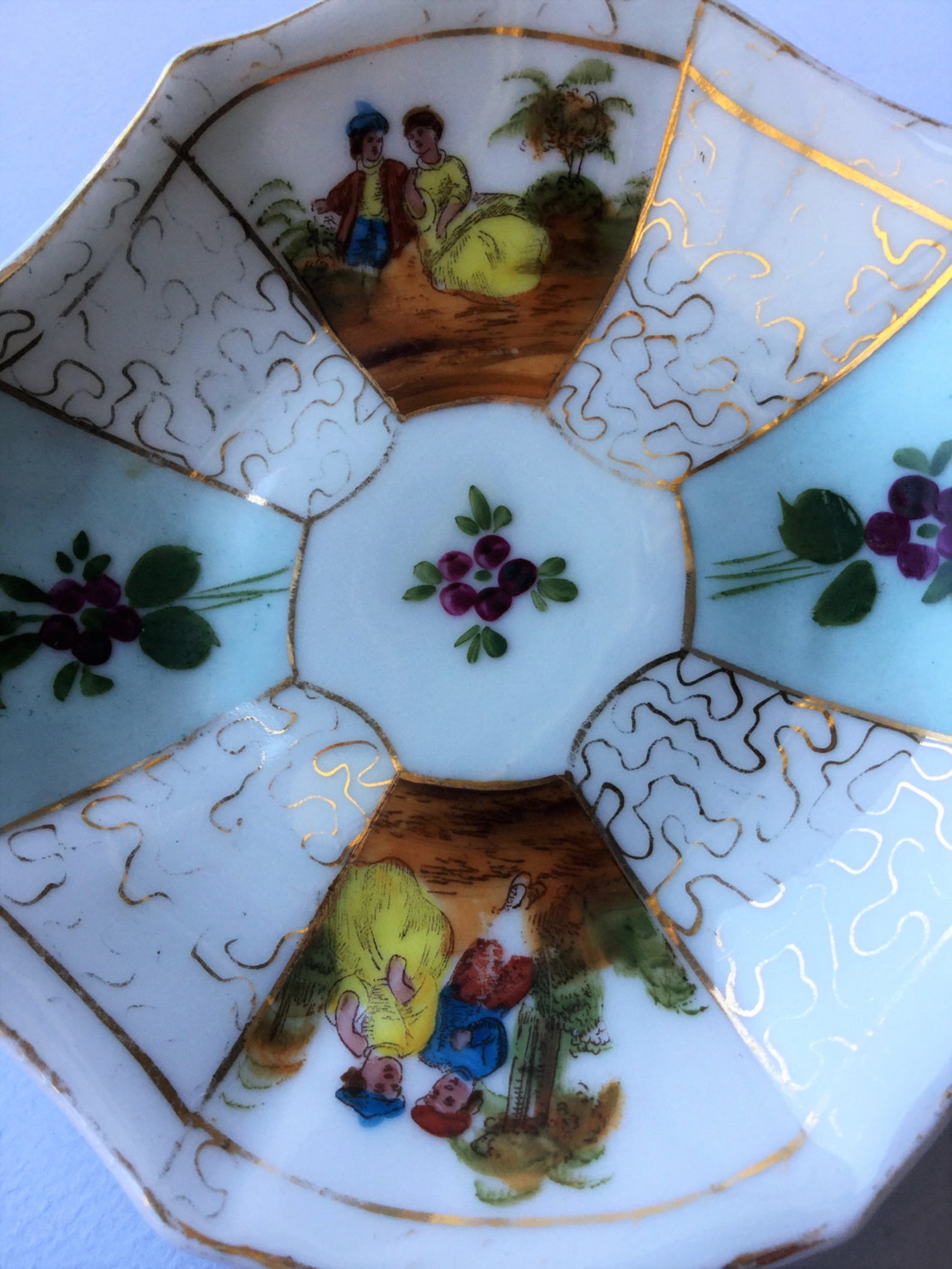 Victorian Hand Painted China Plate Althrou Victorian China - Etsy
