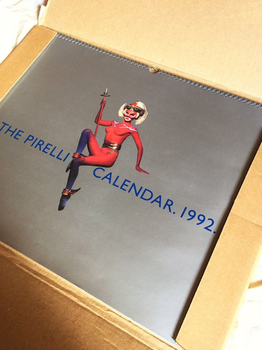 Vintage The Pirelli Calendar 1992 in original box, calendar ...