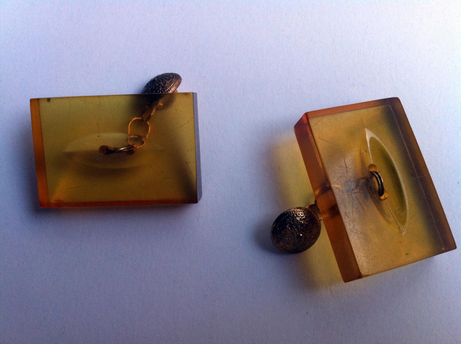 Edwardian Cufflinks, Lucite, Vintage Accessories - Edwardian Cufflinks ...