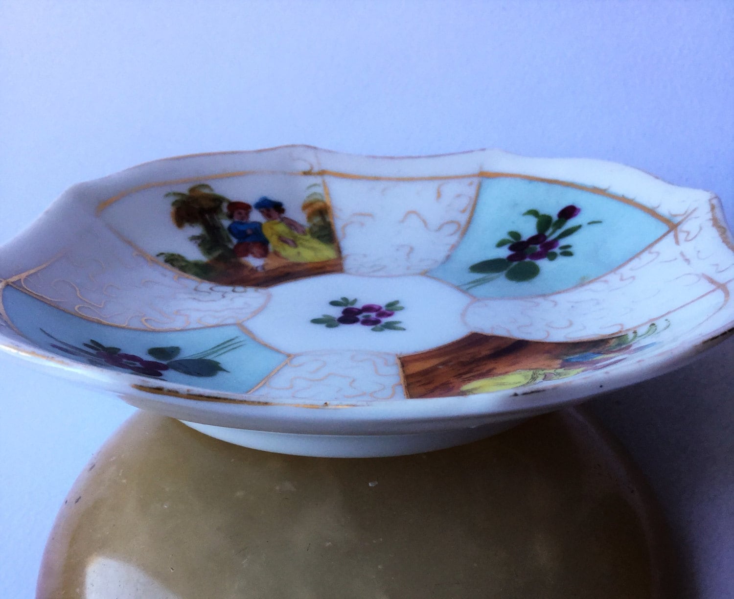 Victorian Hand Painted China Plate Althrou Victorian China | Etsy