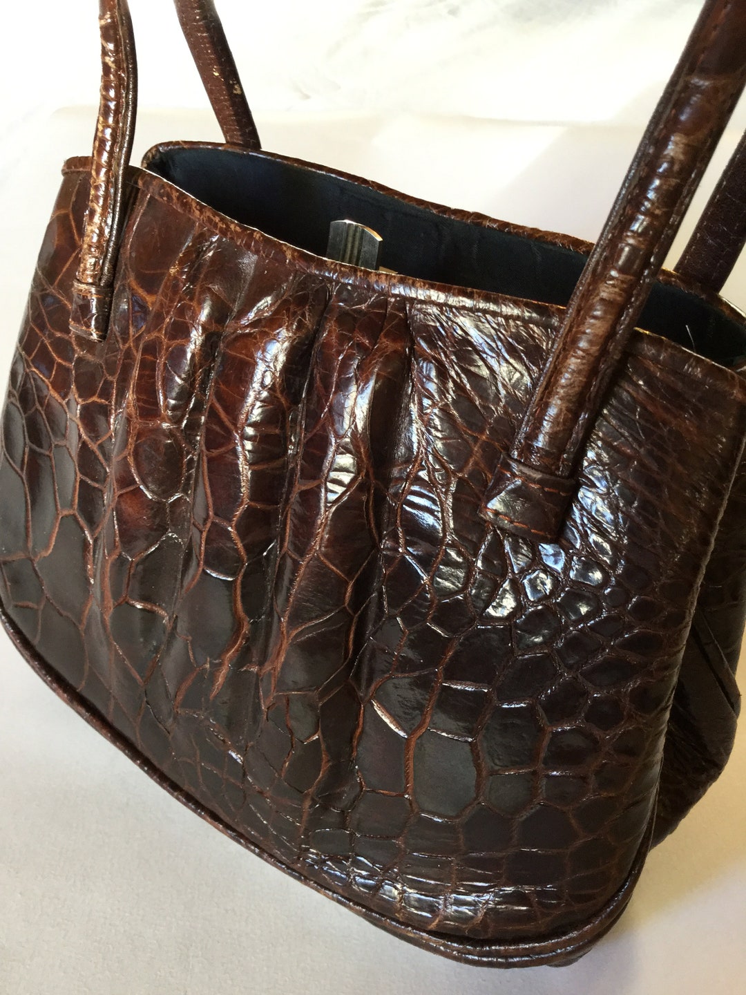 Vintage 1950s Brown Bag - Etsy