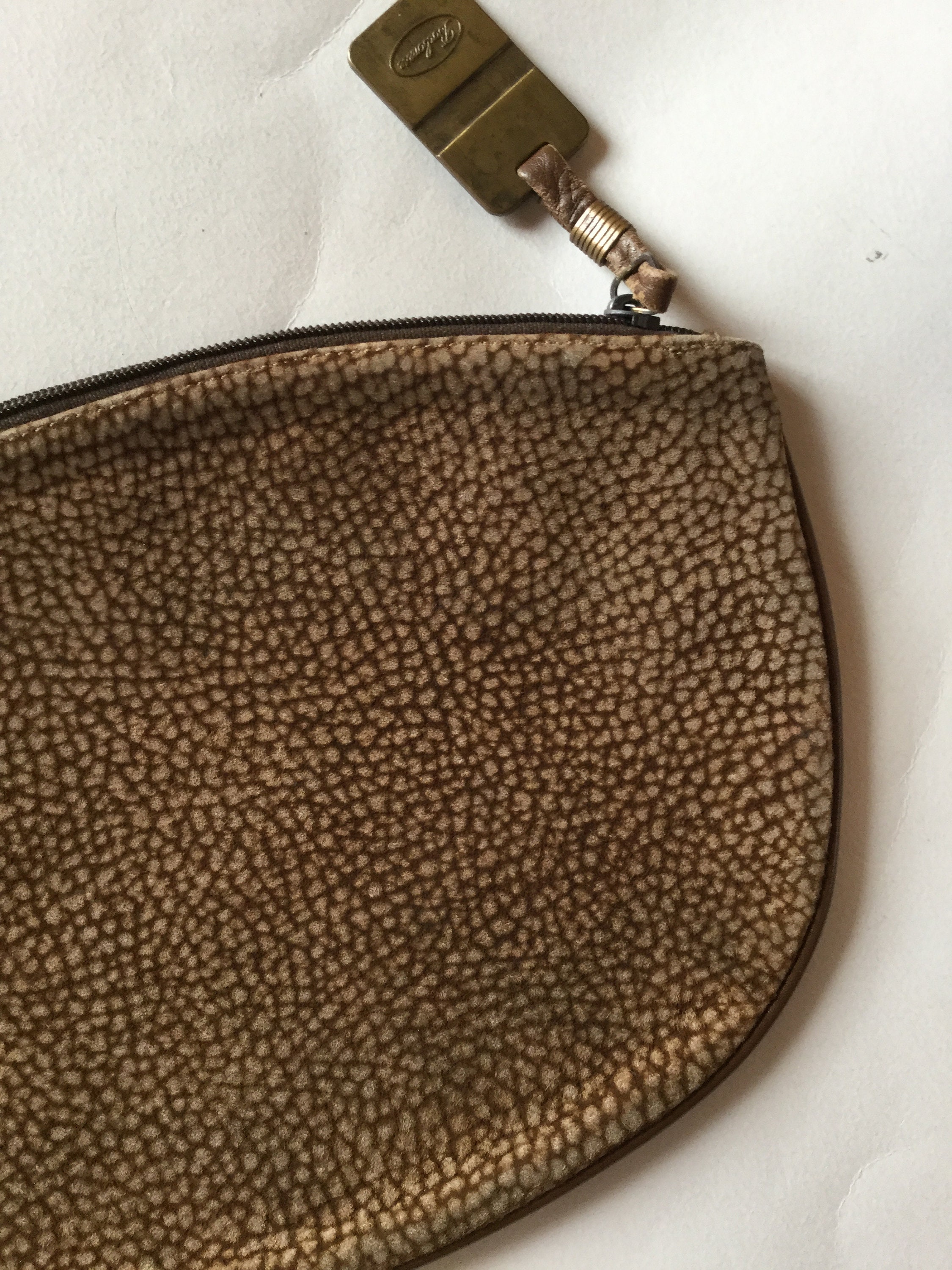 Vintage Auth Brandname Borbonese Redwall Real Cuero Pochette - Etsy España
