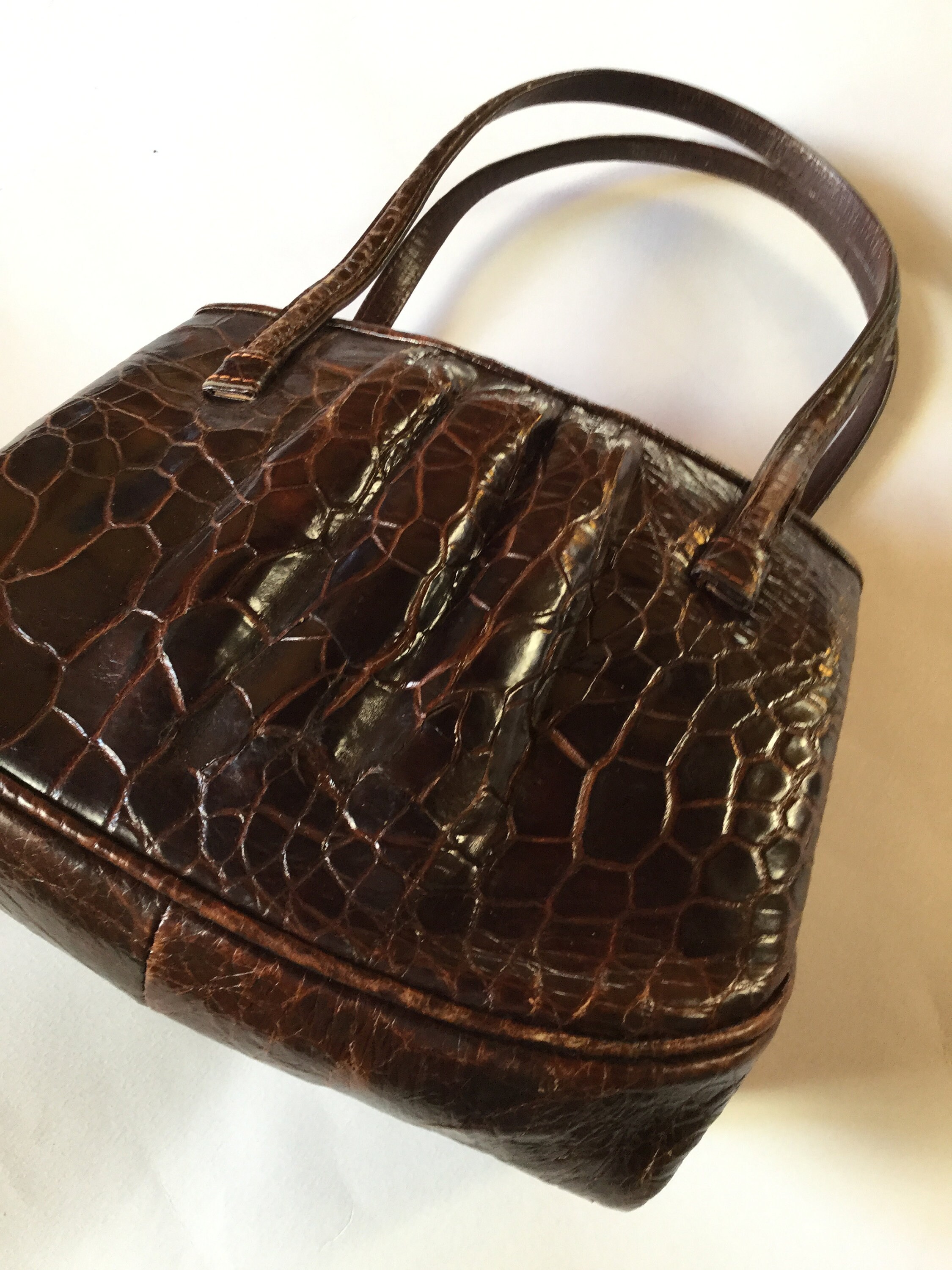 Vintage 1950 Brown Bag | Etsy