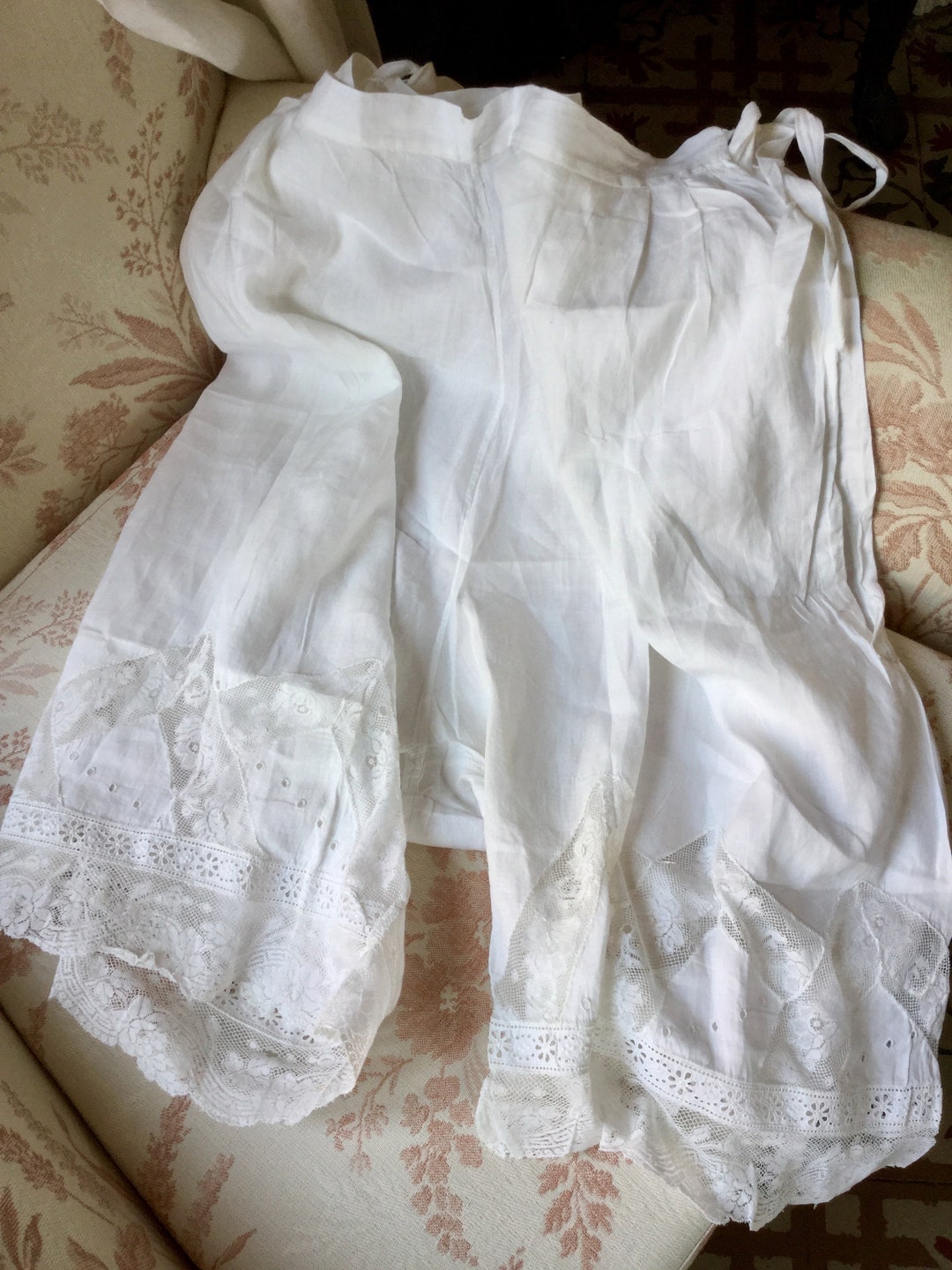 Antiques Belle Epoque Victorian Lace Bloomers - Etsy UK