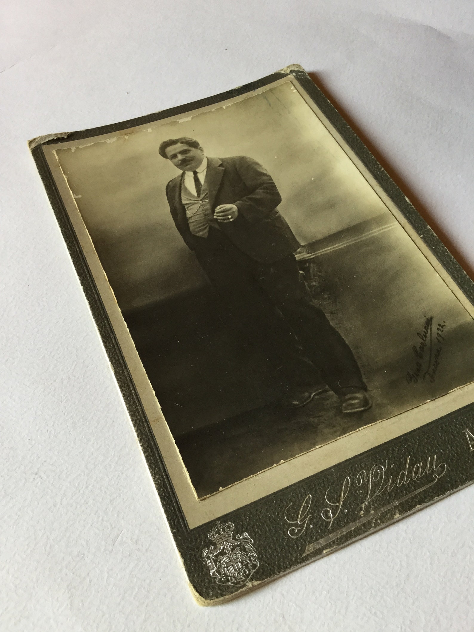 Antique Victorian Old Photo Fat Gentleman Smoking 1800 | Etsy