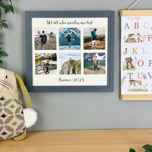 Personalised Travel Collage Picture Frame, Photo Gift, Multi Photo ...