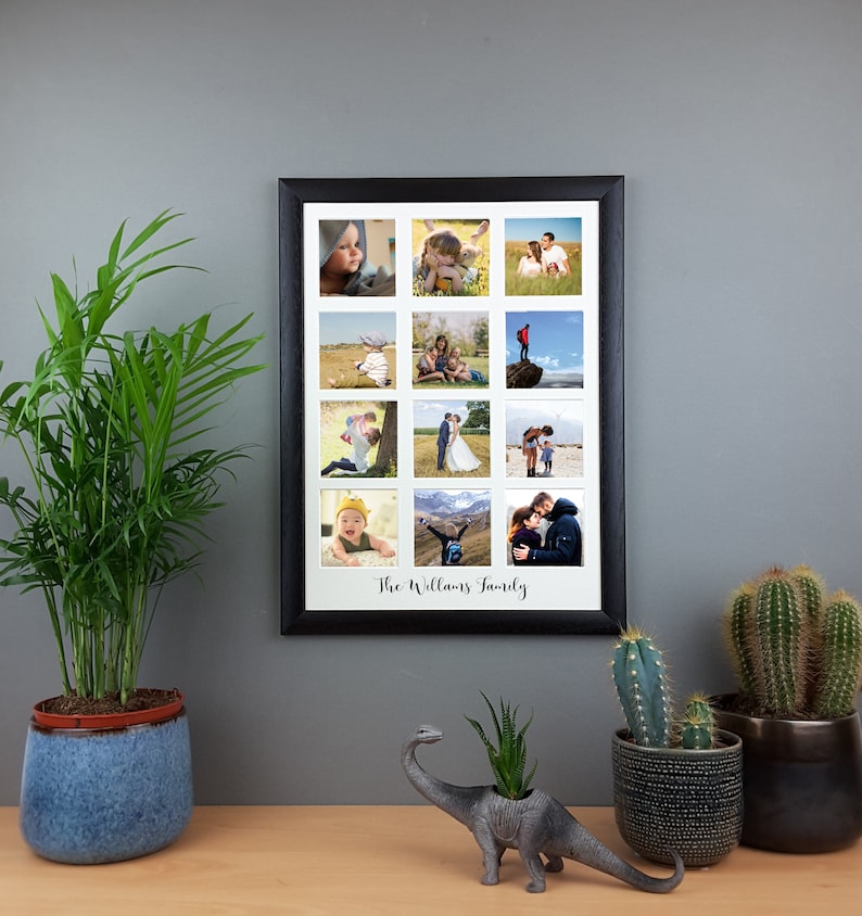 Personalised Multi Photo Frame, Photo Collage Picture Frame, Wedding ...