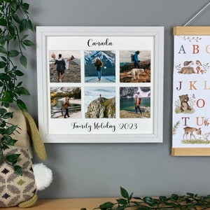 Personalised Travel Collage Picture Frame, Photo Gift, Multi Photo ...