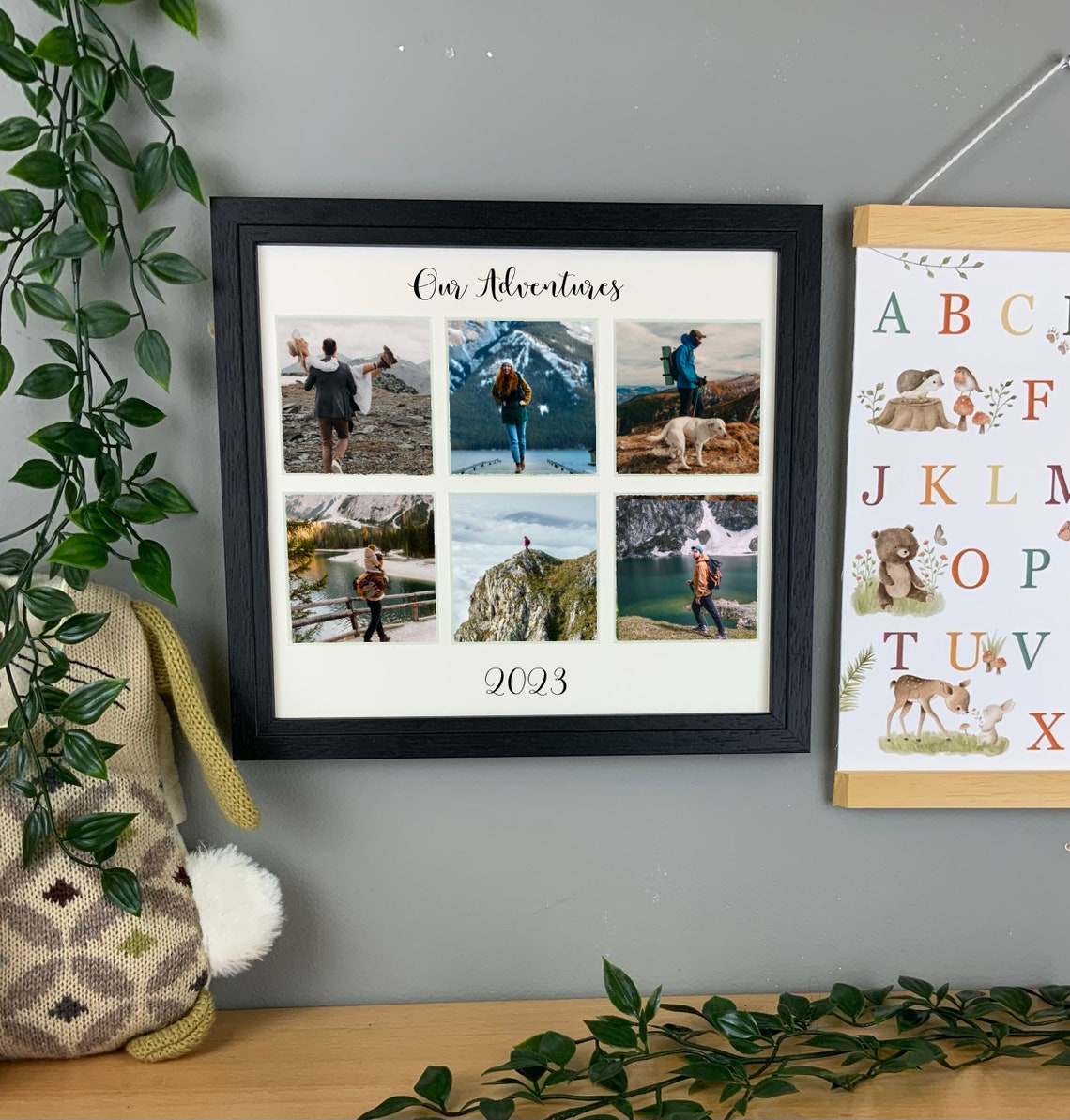 Personalised Travel Collage Picture Frame, Photo Gift, Multi Photo ...