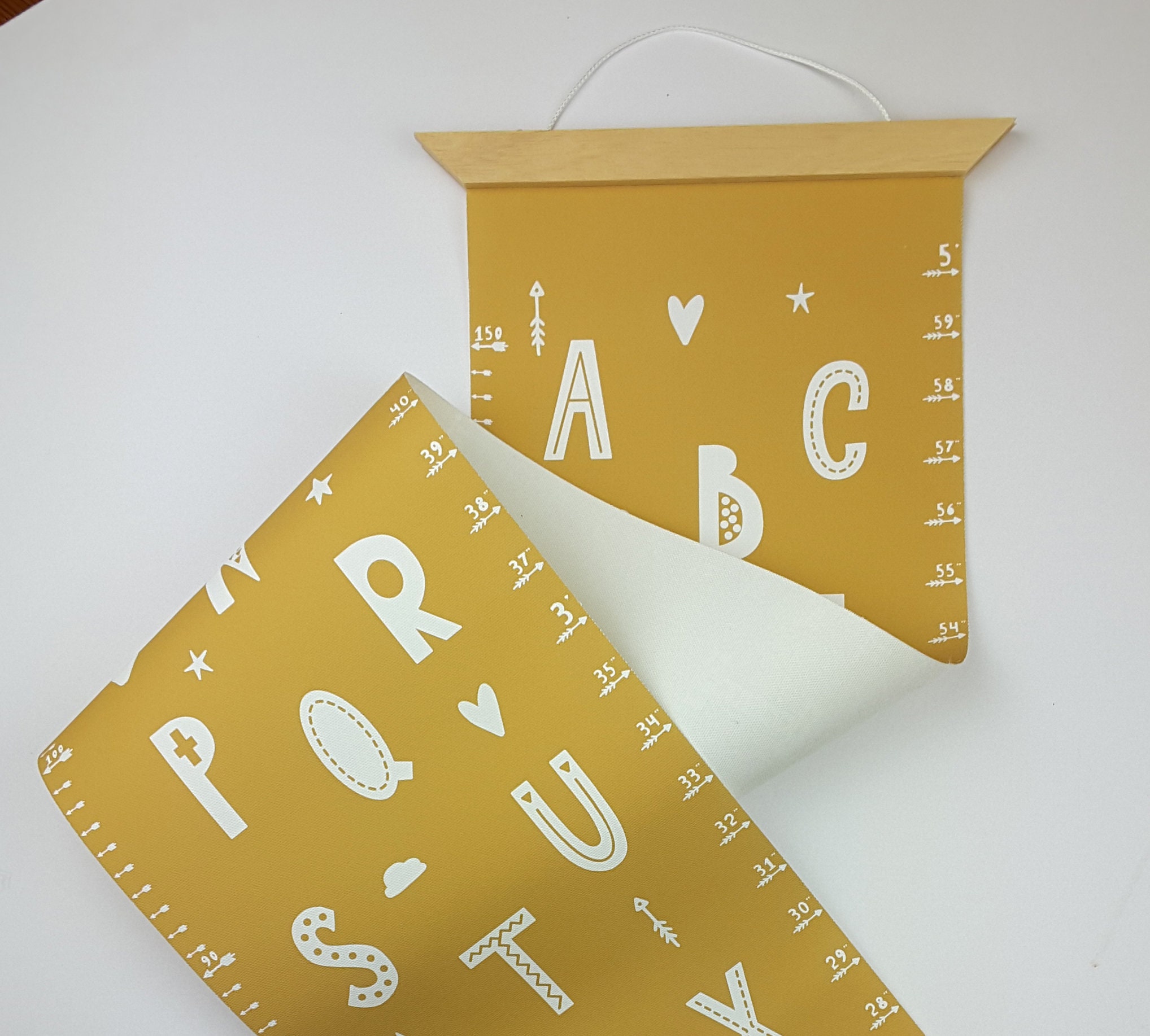 Alphabet Height Chart Alphabet Print Kid's Growth Chart | Etsy