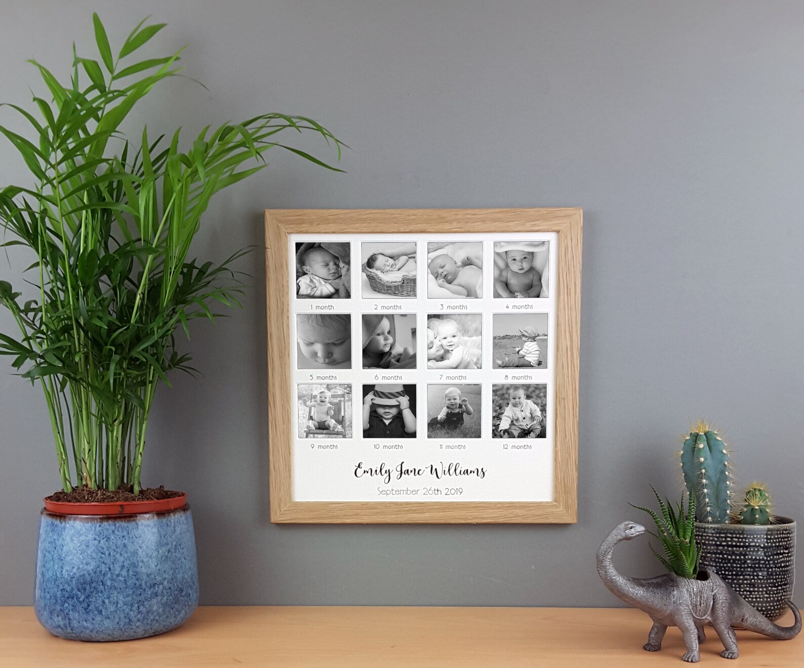 Baby First Year Photo Frame, First Birthday Frame, My First Year Photo ...
