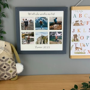 Personalised Travel Collage Picture Frame, Multi Photo Frame for ...