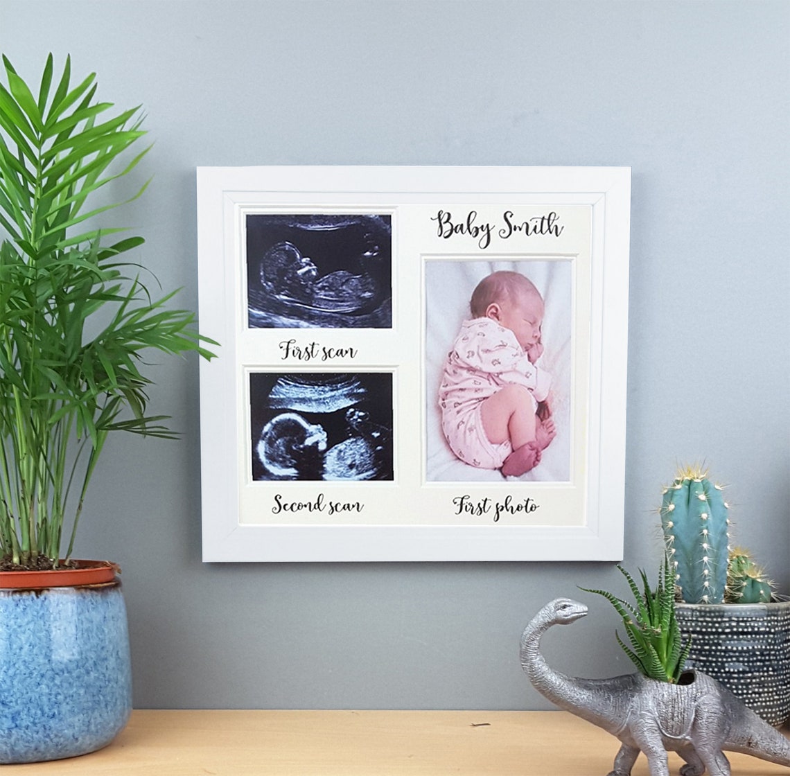 Baby Scan Frame Multi Scan Personalised Baby Gift Baby - Etsy
