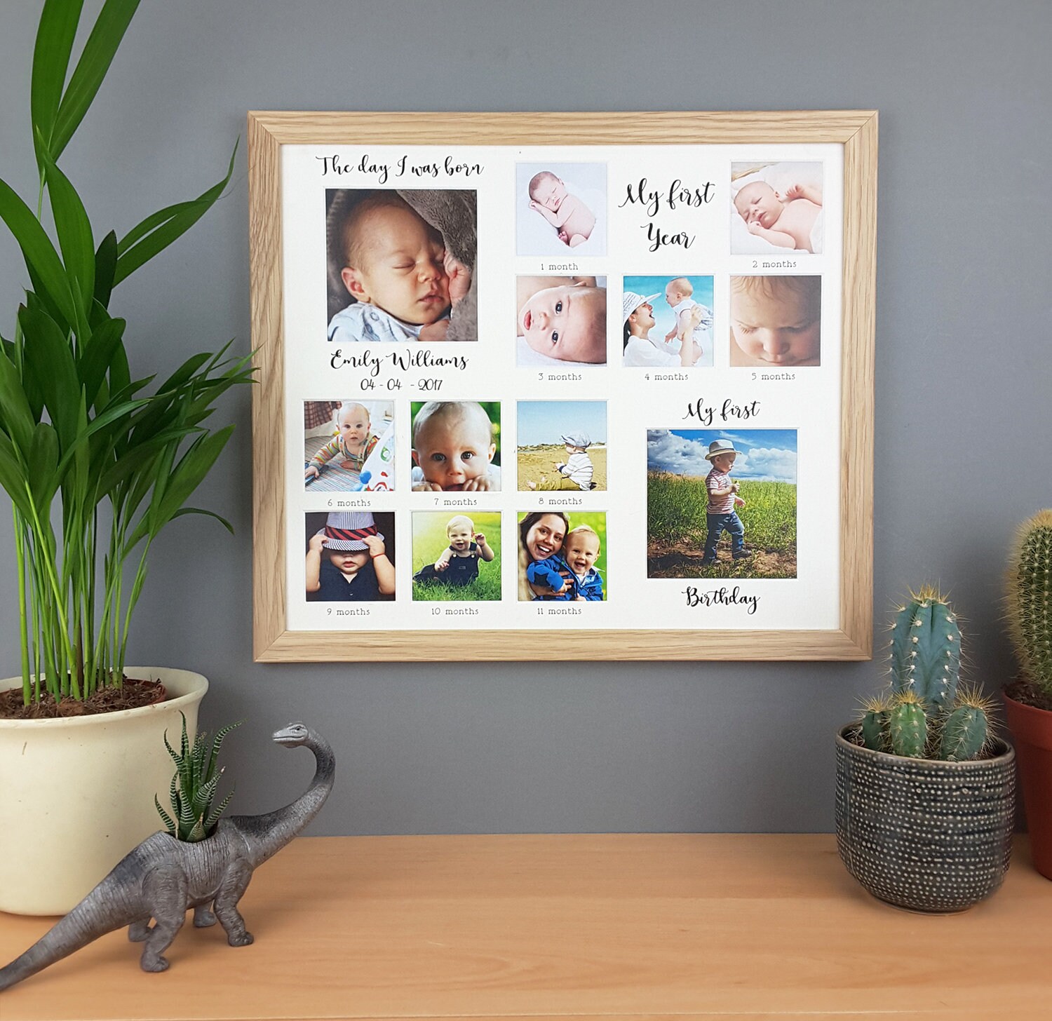Personalised My First Year Picture Frame First Birthday Gift | Etsy