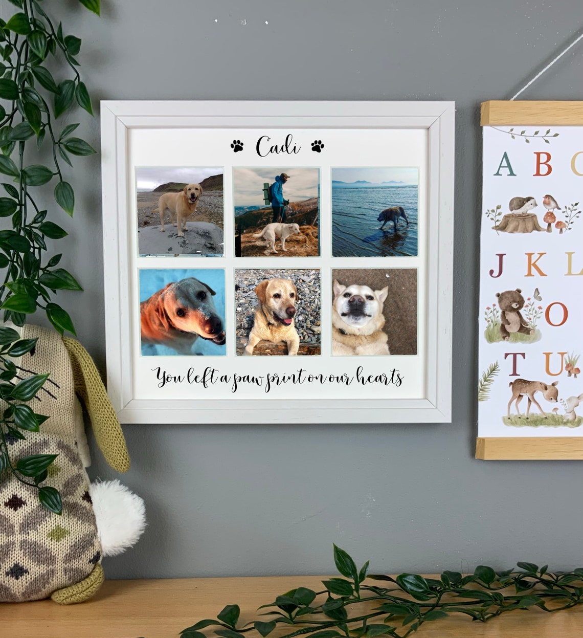 Personalised Animal Lovers Gift, Pet Memorial Picture Frame Collage ...