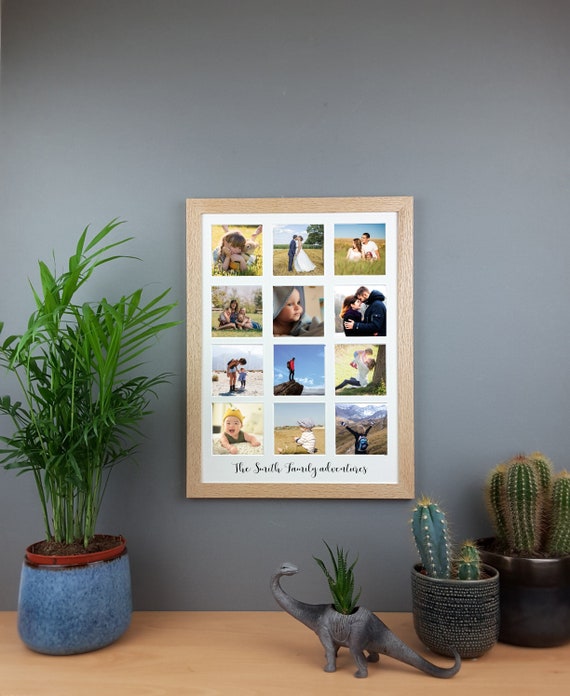 Personalised multi photo frame photo collage picture frame | Etsy