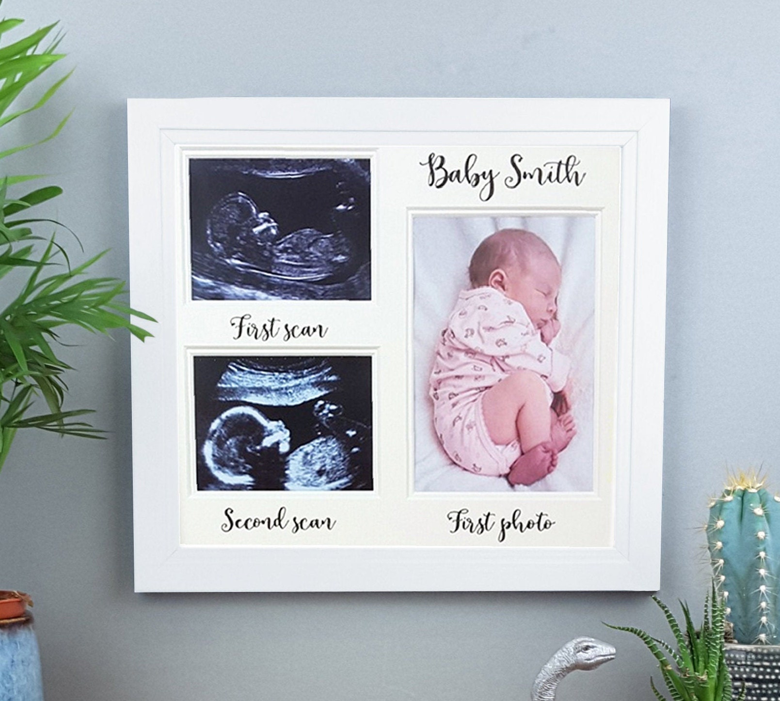 Personalised Baby Scan Frame, Baby Shower Gift, Ultrasound Picture ...