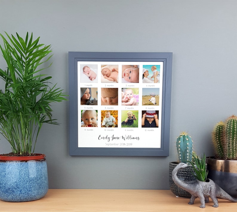 Baby First Year Photo Frame First Birthday Frame My First | Etsy
