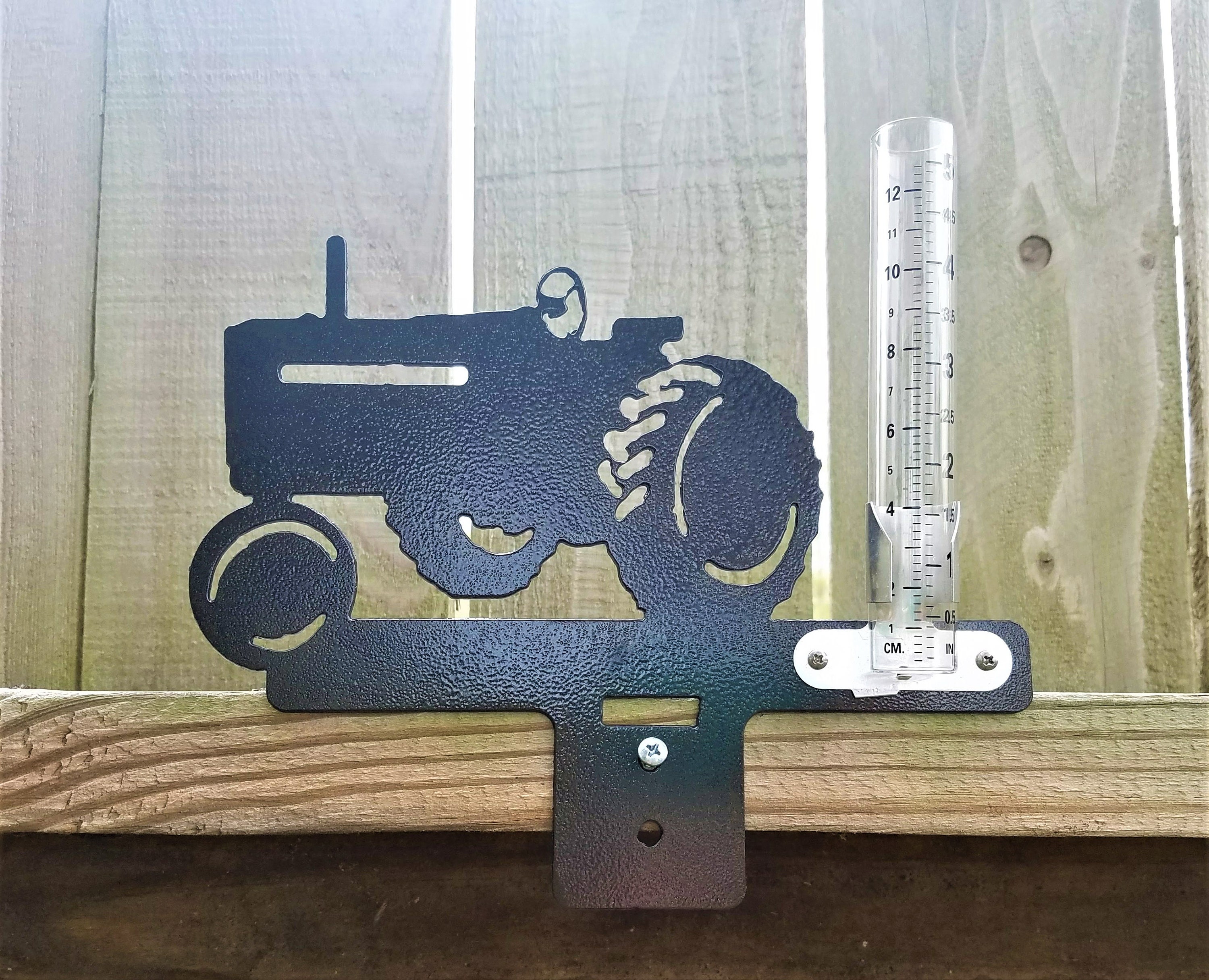 Tractor, Rain Gauge, Metal, Art, Garden, Farm, Gift, Men, Guy, Dad ...