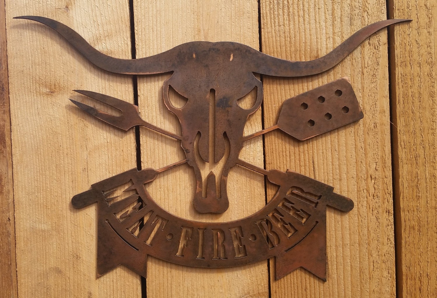 Meat, Fire, Beer, BBQ, Bar-b-que, Men Gifts, Guy Gifts, Birthday ...