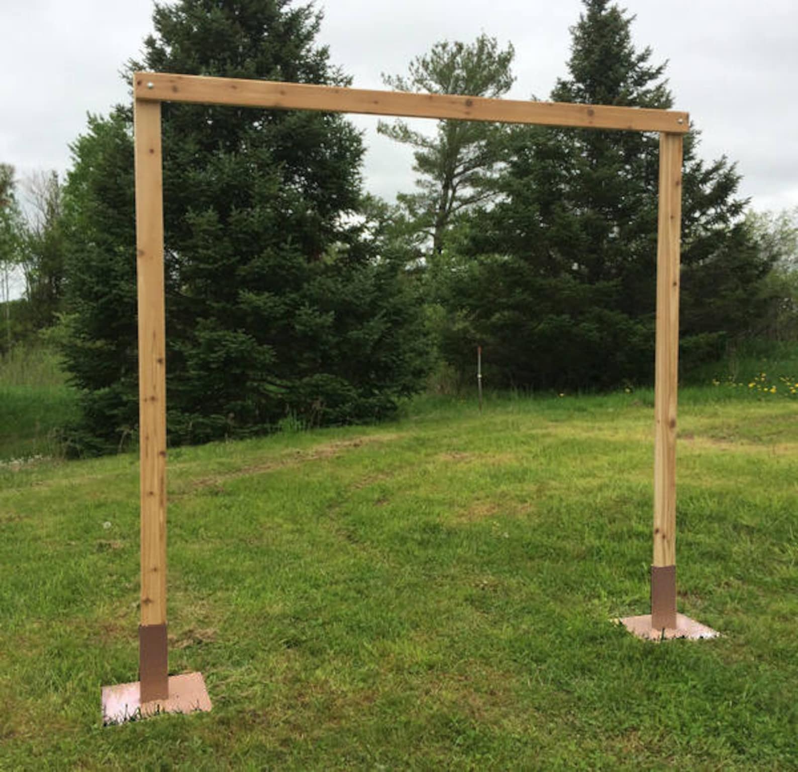 3 Piece Cedar Wedding Arch - Etsy