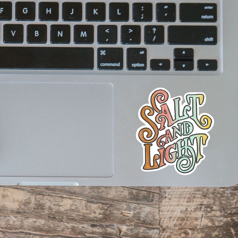 Waterproof Salt and Light Vinyl Sticker Encouraging Christian - Etsy