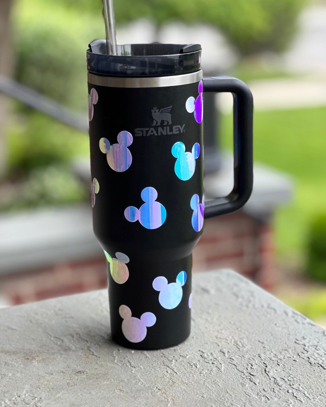 Mouse Ears Holographic Stickers for 40 Oz Stanley Cup **cup Not ...