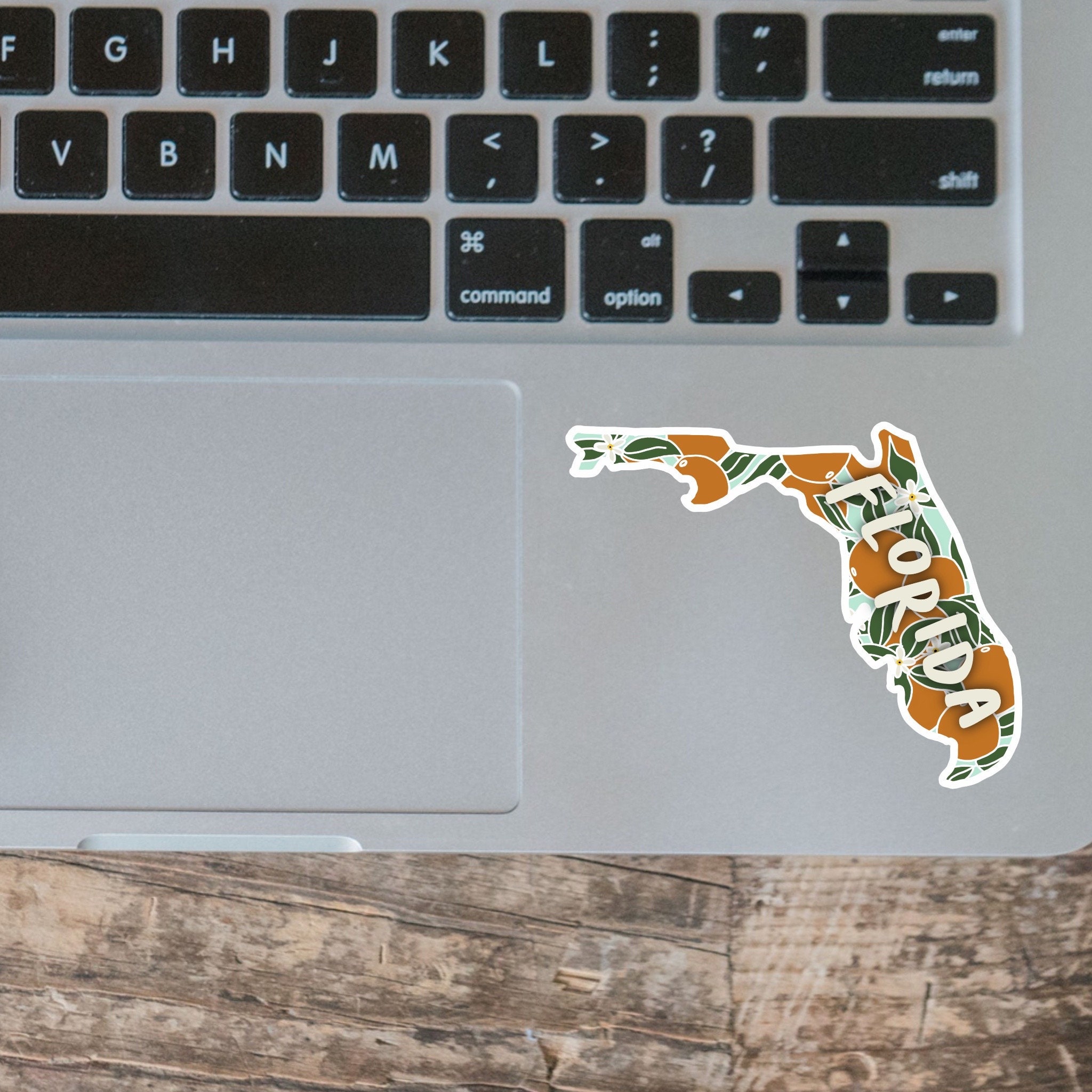 Waterproof Florida State Flower Sticker, Orange Bloom Flower Sticker ...