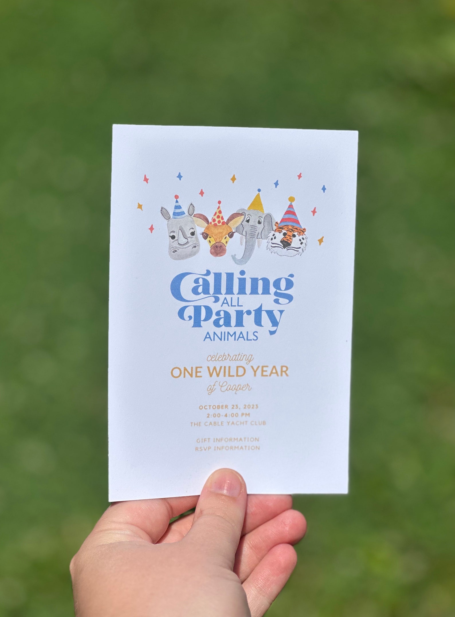 Party Animals Party Invitation, Party Animals Birthday Party, One Wild ...