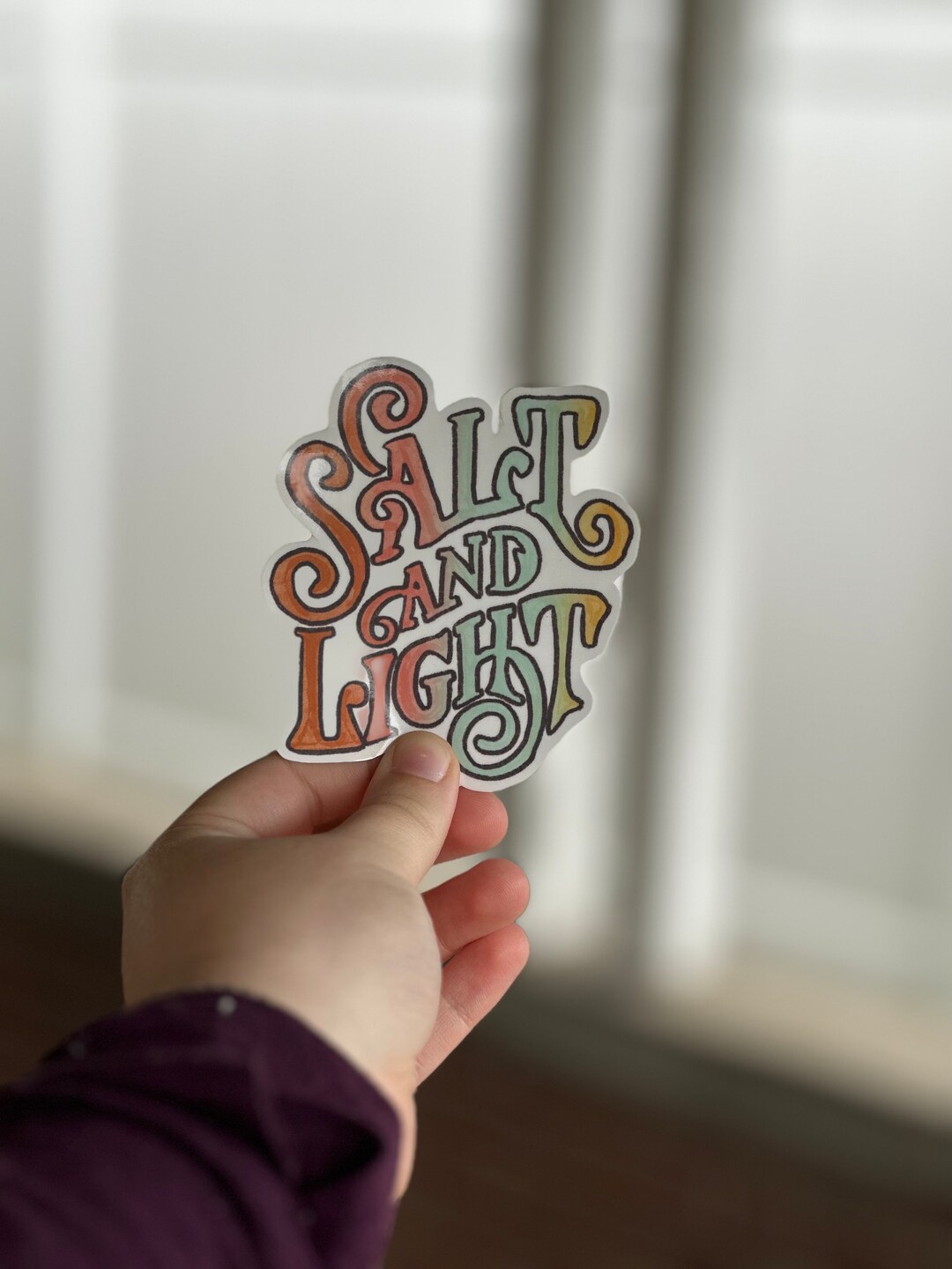 Waterproof Salt and Light Vinyl Sticker, Encouraging Christian Sticker ...