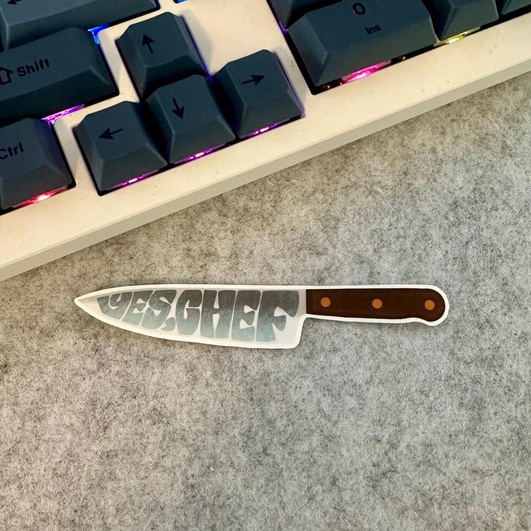 Waterproof Yes Chef Sticker, Bear Sticker, Gift Sticker for TV Fans ...