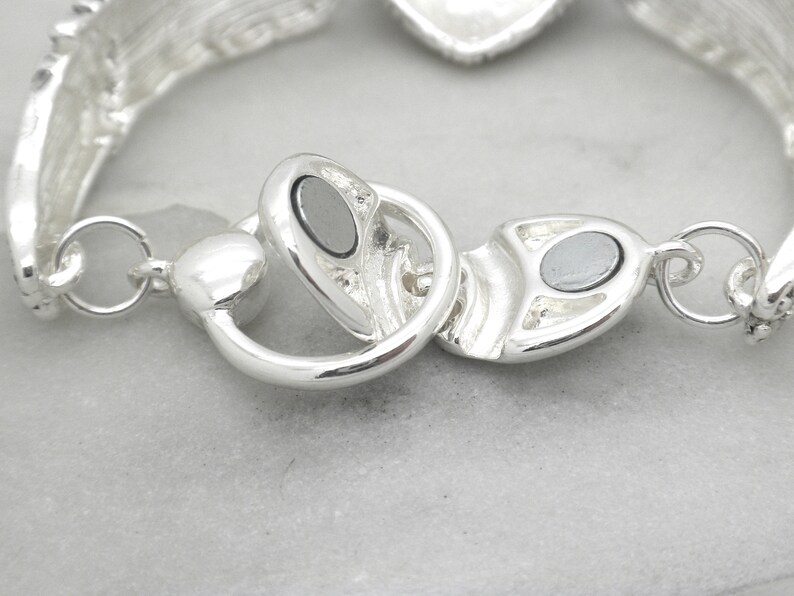 Heart Replica Spoon Bracelet Silver Plated Magnetic - Etsy
