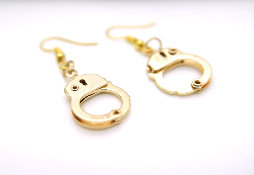 Crystal Handcuff Earrings Gold Plated - Etsy