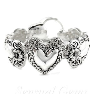 Heart Replica Spoon Bracelet Silver Plated Magnetic - Etsy
