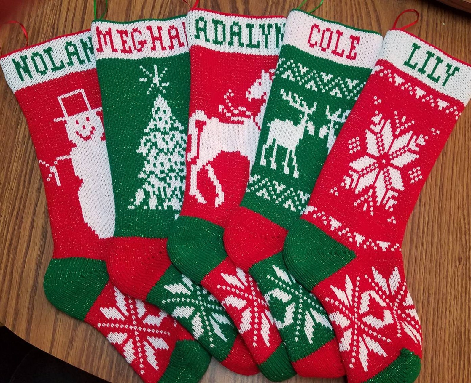 Personalized Christmas Stocking 24 Inch Custom Christmas - Etsy