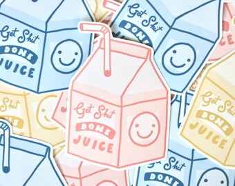 Blue Juice Box - Etsy
