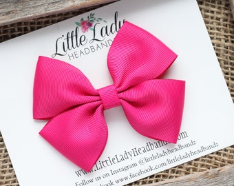 Magenta Hair Bow | Etsy