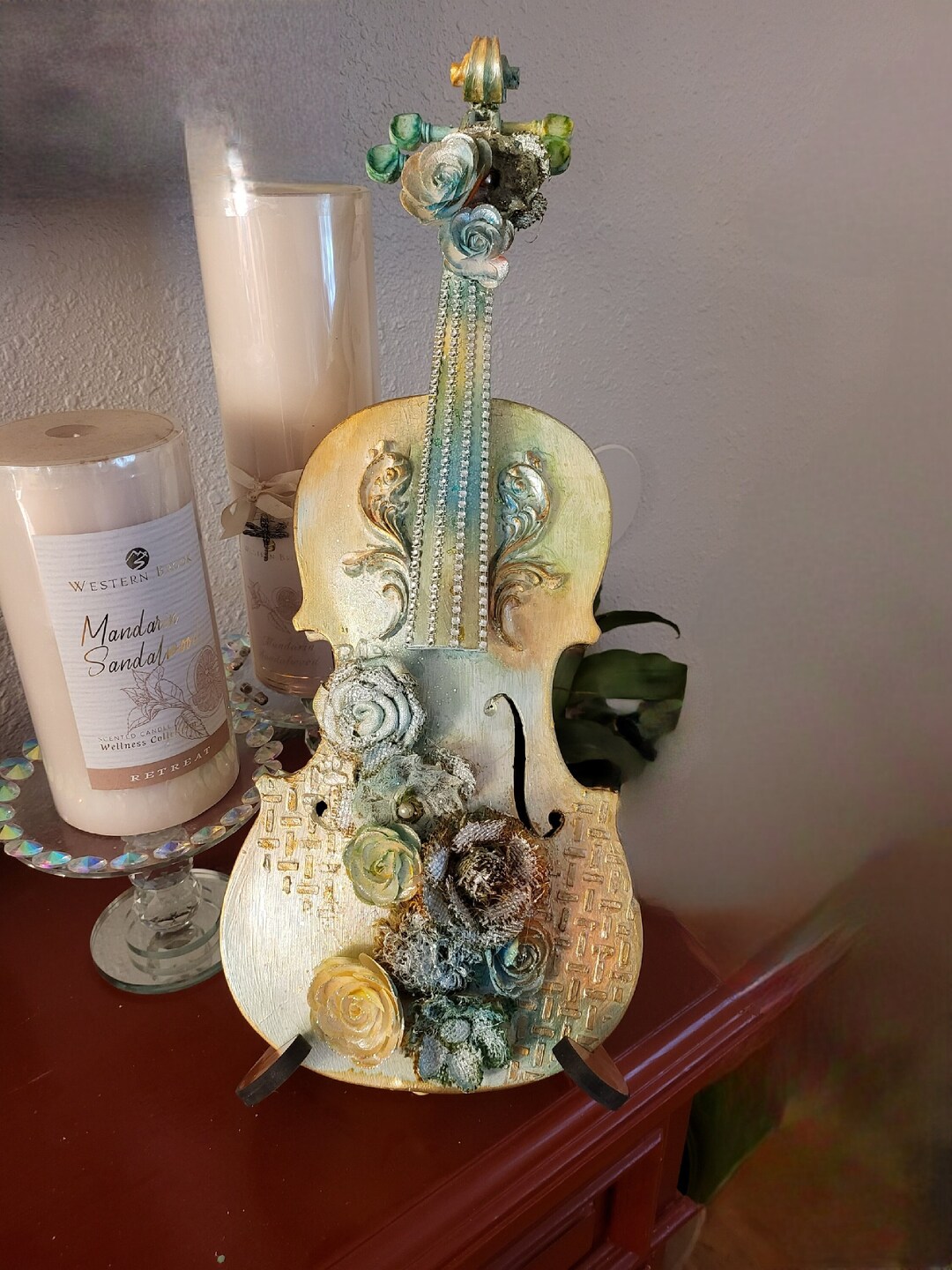 Beautiful One of a Kind Embellished Violin - Etsy
