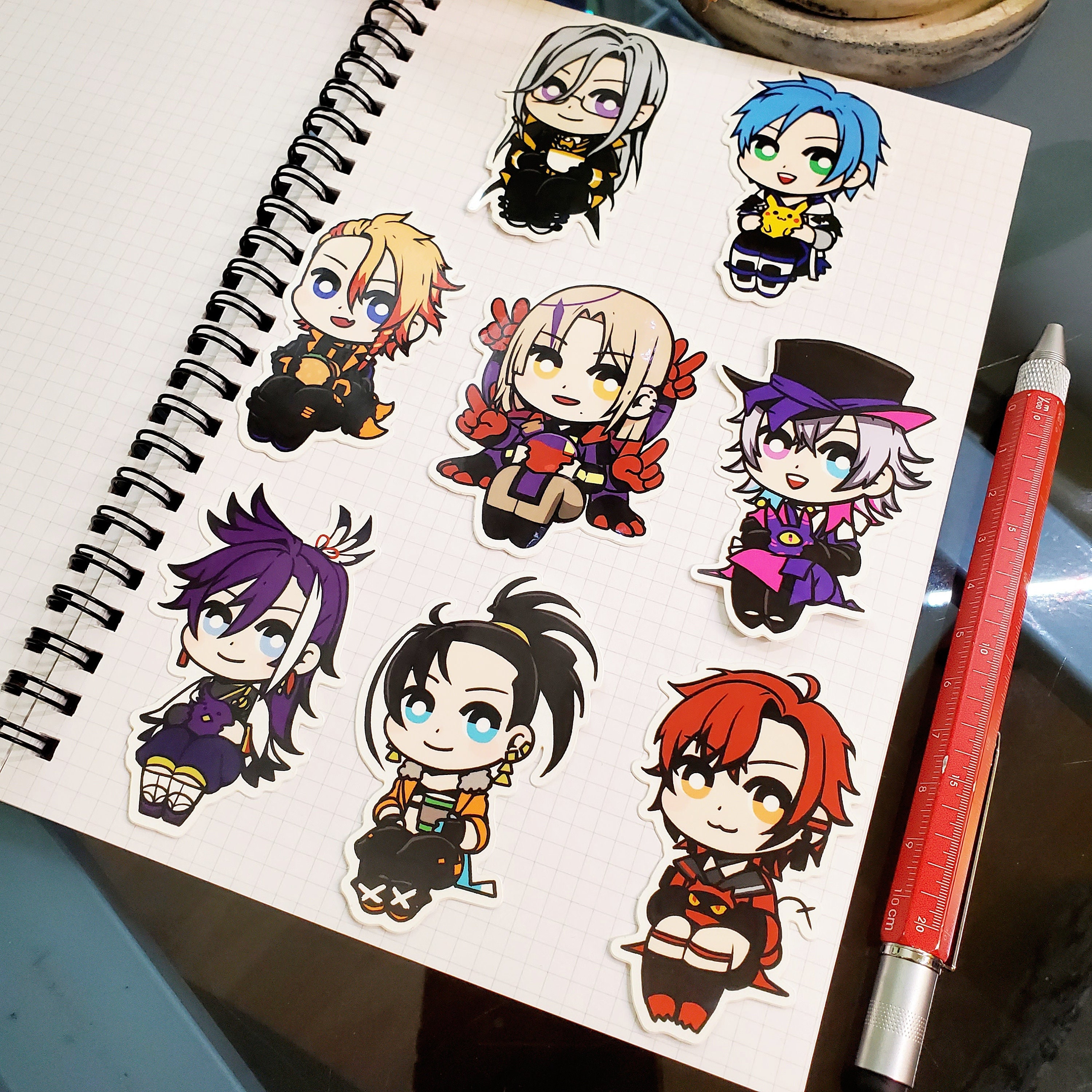 Holostars Tempus Sticker | Regis Altare Magni Dezmond Axel Syrios Noir ...