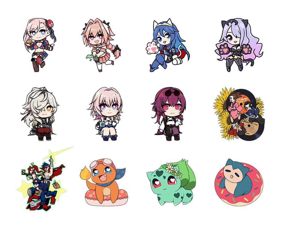 Anime Stickers | FGO Fate Grand Order Gurren Lagann Fire Emblem Samurai ...