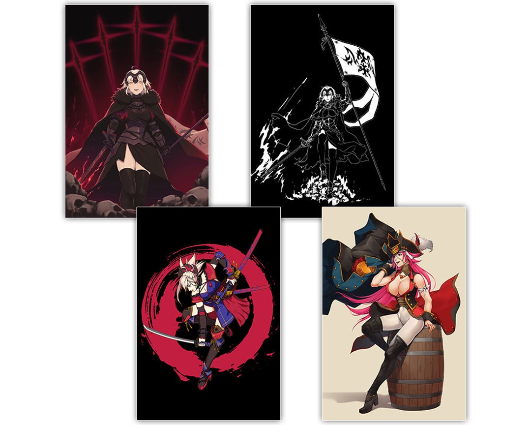 Fate Grand Order Anime Art Print | Jalter | Alter Jeanne | Musashi ...