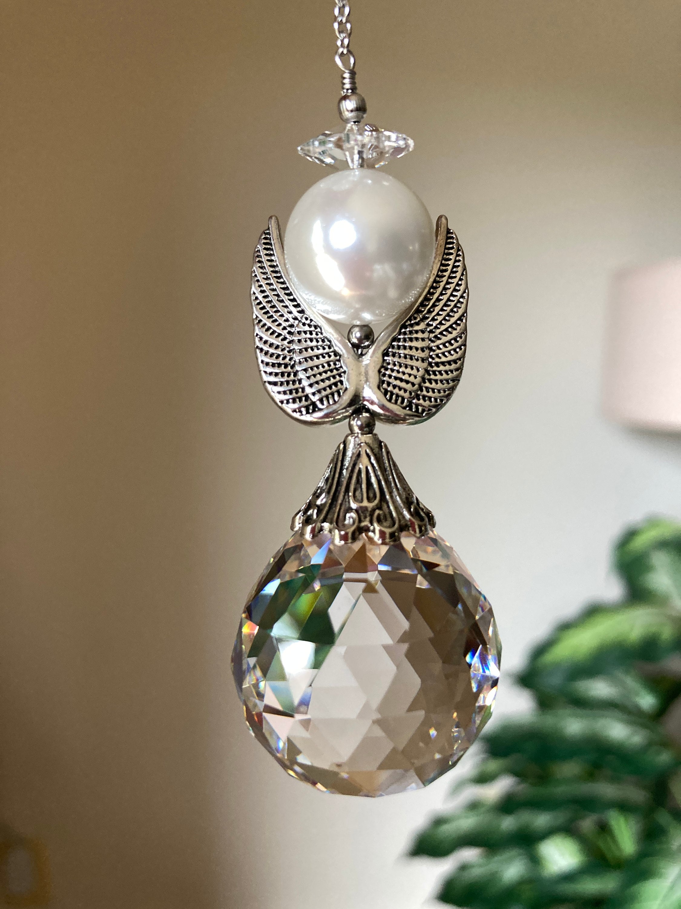 Comforting Gift Angel Sun Catcher Crystal Prism Ornament | Etsy