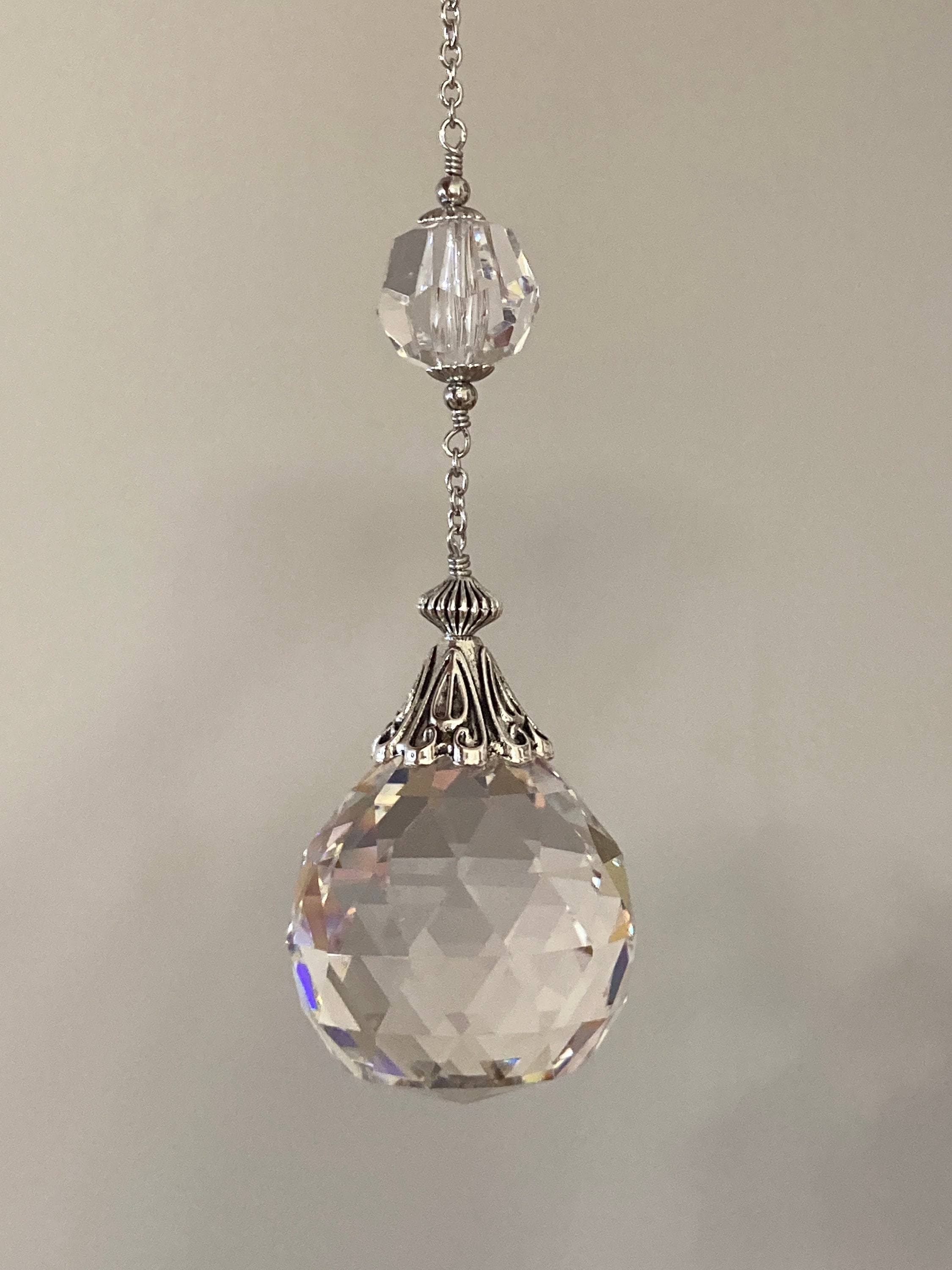 Window Sun Catcher Crystal Ball Prism Hanging Ornament Clear - Etsy